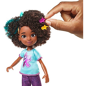 Mattel Karma’s World Doll with Microphone Hair Styling Tool & Accessories, 75+ Pieces, Shine 'N Style Mattel Karma Playset