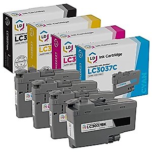 LD Compatible Ink Cartridge Replacements for Brother LC3037 Super High Yield (Black, Cyan, Magenta, Yellow, 4-Pack)