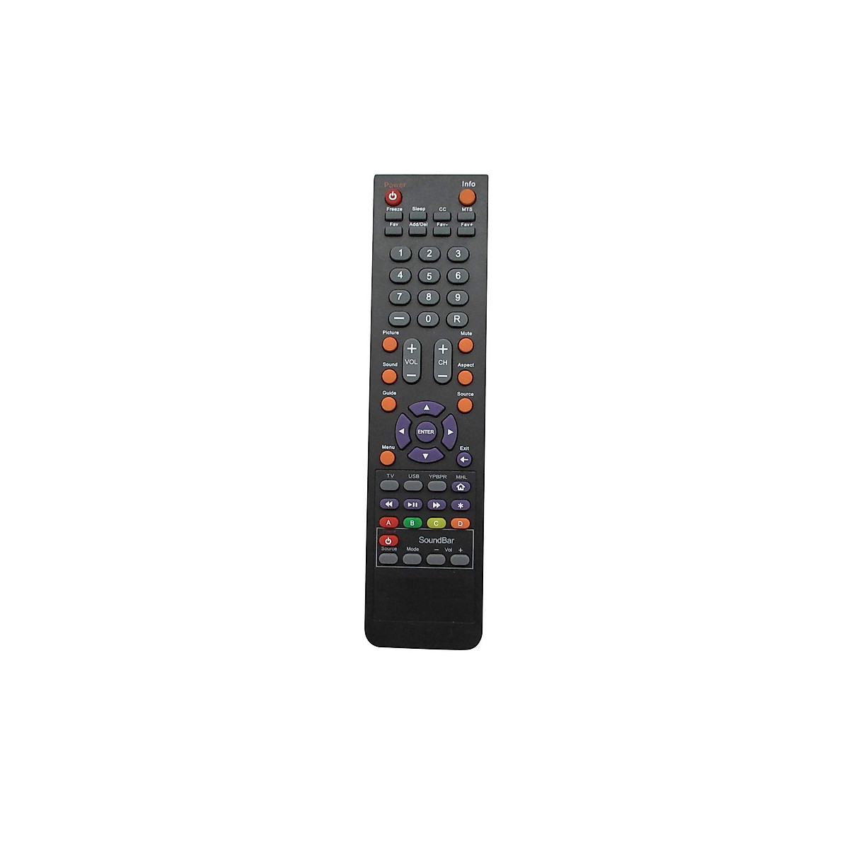 HCDZ Replacement Remote Control for Sceptre X409BV-FHDU X438BV-FSR X415BV-FSR X328BV-SR X505BV-FSRE195BV-SR X505BV-FMDR8H LED HDTV TV