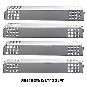 Sunshineey Gas Grill Replacement Parts Kit Stainless Steel Burner, Heat Plate, Carry Over Tube for Charbroil 463241113, 463449914 Model(Repair Kit)