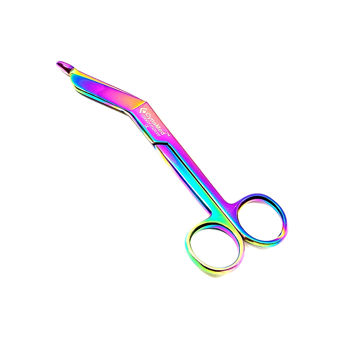 SET of 2 EACH PREMIUM GERMAN STAINLESS NURSES DOCTOR LISTER BANDAGE SCISSORS 7.25" + 5.5" MULTI TITANIUM COLOR RAINBOW STAINLESS STEEL-CYNAMED BRANDED-A+QUALITY GUARANTEED …