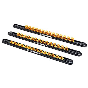 GEARWRENCH 1/4" Drive Magnetic Socket Rail Includes 14 Clips - 83126