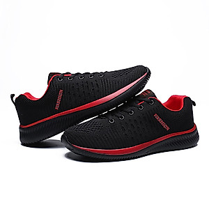 JWSVBF Women Tennis Shoes Slip On Sneakers Arch Support Mesh Knit Lace Up for Basketball Running Orthopedic Sandals Thong Wedge Casual Shoes Unisex Fashion Autumn B-red