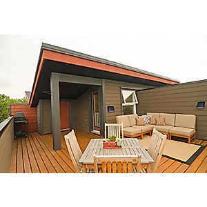 Amazon Brand - Rivet CANARM LTD Kit Integrated LED Outdoor Light Black with Frosted Glass