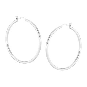 Silpada 'Winning Streak Tube Hoop Earrings' in Sterling Silver