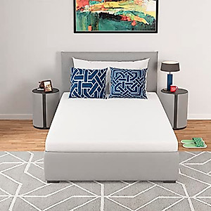 PayLessHere 5 Inch Green Tea Memory Foam Mattress Cooling Gel Infused Mattress,Medium Firm Mattresses Fiberglass Free/CertiPUR-US Certified/Bed-in-a-Box/Pressure Relieving Twin Size,White