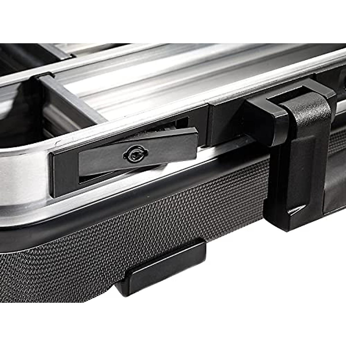 B&W International GO Portable Wheeled Rolling Tool Case Box with Pocket Boards, Black