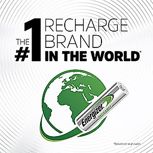 Energizer Power Plus Rechargeable AA Batteries (8 Pack), Double A Batteries