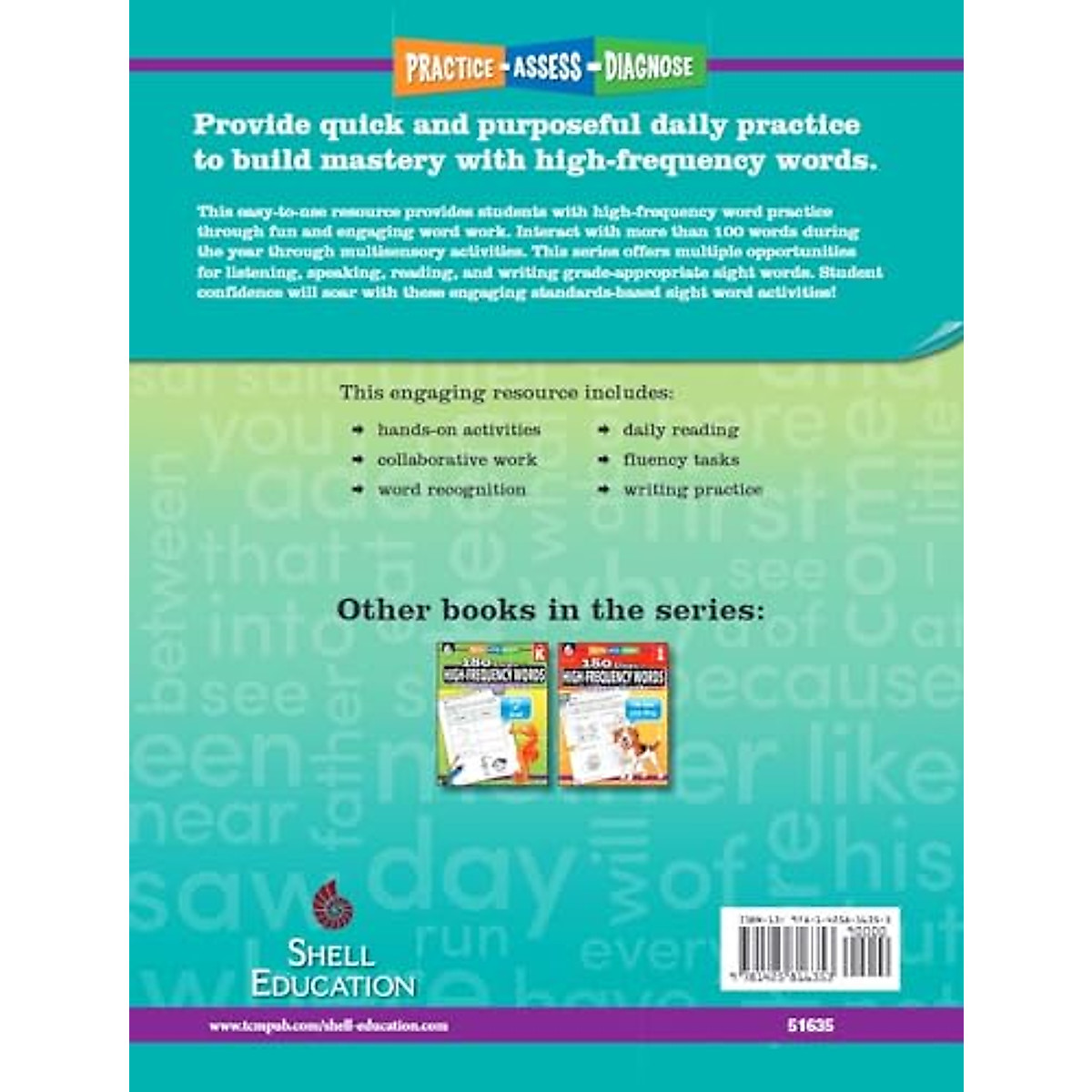 180 Days of High-Frequency Words for Second Grade - Learn to Read Second Grade Workbook - Improves Sight Words Recognition and Reading Comprehension for Grade 2, Ages 7 to 9 (180 Days of Practice)