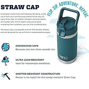 YETI Rambler Jr. 12 oz Kids Bottle, with Straw Cap