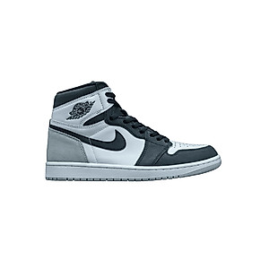Nike Men's Air Jordan 1 Retro High OG Shoes, White/Black-grey Fog-bleached, 9