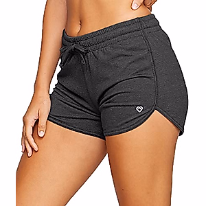 Colosseum Active Women's Simone Cotton Blend Yoga and Running Short (Black, Large)