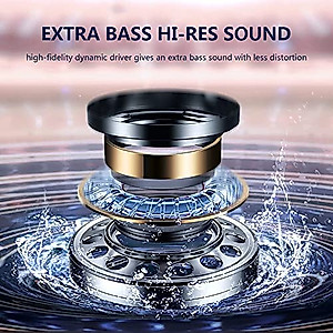 Earbuds Wired Super Bass in-Ear 3.5mm Plug Sports Headphones with Ear Hook,Soft Ear Buds Noise Isolation high Fidelity Stereo Magnetic 3.5 Jack Wired Earphones with Microphone for Running Fitness