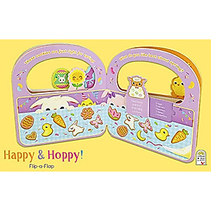 Happy & Hoppy - Children's Flip-a-Flap Activity Board Book for Easter Baskets and Springtime Fun, Ages 1-5