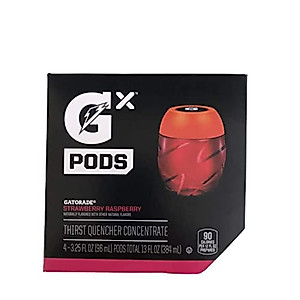 Gatorade GX Pods, Strawberry Raspberry, 3.25oz Pods (16 Pack), One Size