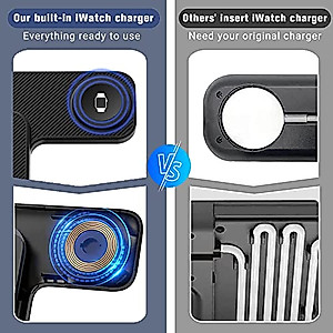 3 in 1 Wireless Charger Wireless Charging Station for Apple Multiple Devices Foldable Stand Dock for iPhone 14 13 12 11 Pro Xs Max XR 8 Plus & Apple Watch Series 8 7 6 SE 5 4 3 AirPods with Adapter
