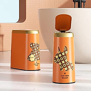ENFILY Automatic Infrared Motion Sensor Trash Can with Lid, 3.2 Gallon/12 L Smart Electric Touchless Handsfree Kick Garbage Bin, USB Rechargeable Waste Container with 75 Counts (5 Rolls) Trash Bag