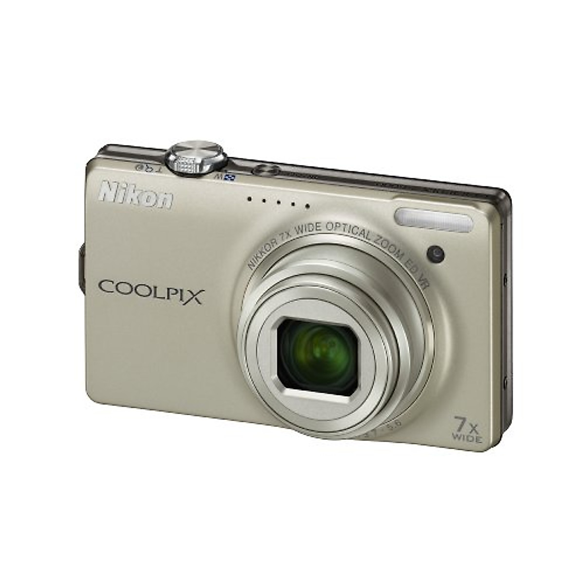 Nikon Coolpix S6000 14.2 MP Digital Camera with 7x Optical Vibration Reduction (VR) Zoom and 2.7-Inch LCD (Silver)