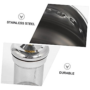 FELTECHELECTR 1pc Kettle Mouth Teapot Bacon Container Espresso Machines for Home Stovetop Teapot Portable Stove Stainless Strainer Portable Espresso Maker Espresso Shot Stainless Steel