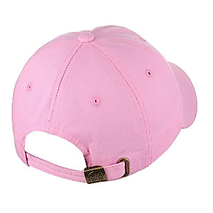 C.C Unisex Classic Blank Low Profile Cotton Unconstructed Baseball Cap Dad Hat Light Pink