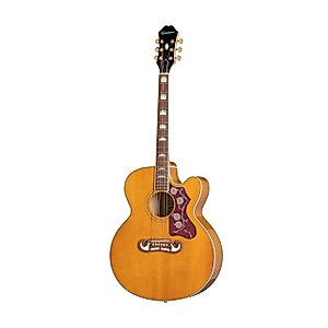 Epiphone J200 EC Studio Acoustic Electric Solid Top, Vintage Natural