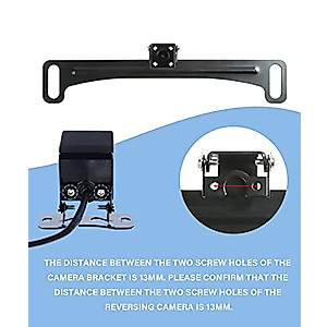 ESEWALAS Rearview Camera Mount Accessorie,Dash Cam Mirror Camera Kit,Universal Car Rear View Camera License Plate Bracket,Installation Holder for Backup Camera Reverse Camera
