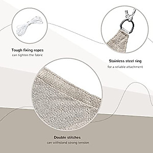 Outsunny 16' x 20' Sun Shade Sail Canopy, Rectangle UV Block Awning for Patio Garden Backyard Outdoor, Brown