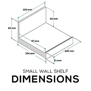 BRAINWAVZ Screwless 4" Universal Shelf for Cloud Security Camera, Baby Monitor, Small Speakers, Electronics & More, No Tools, VHB Tape Strong Adheasive, Easy to Install (White)