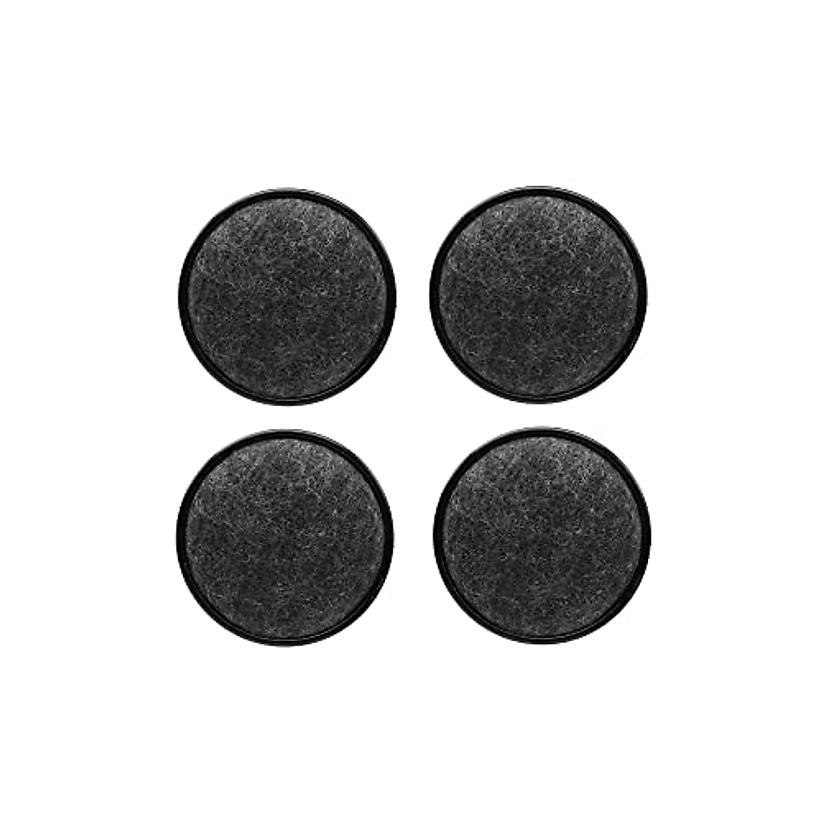 Shepherd Hardware 9092 2-1/2-Inch Carpet Base Furniture Cups, Brown, 4-Pack