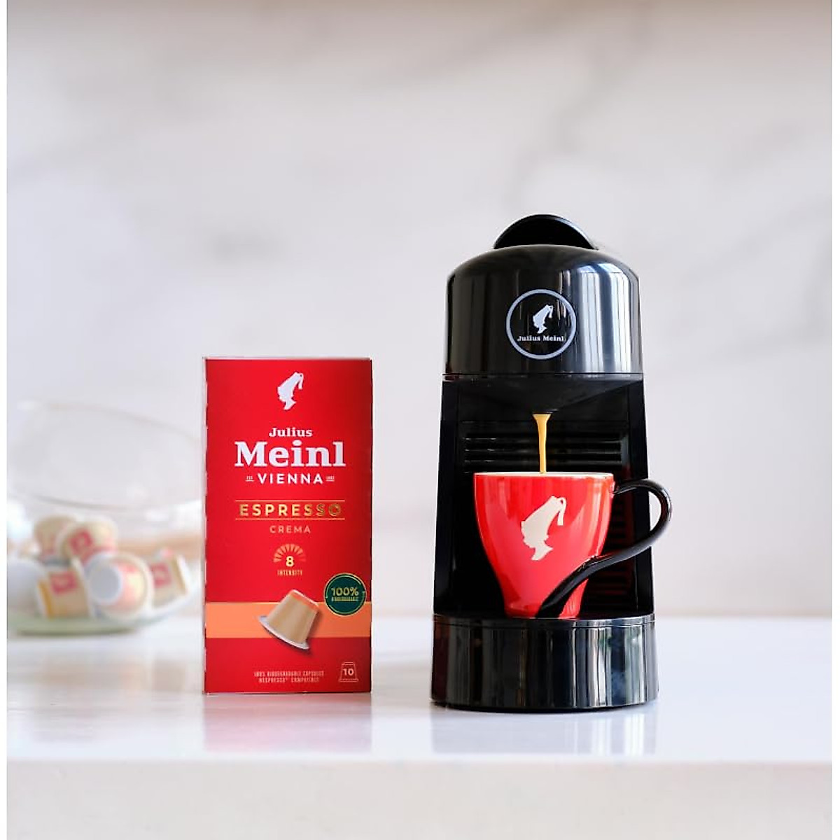 Julius Meinl: "Espresso Crema," Nespresso Compatible, 100% biodegradable, 10 Capsules (1)
