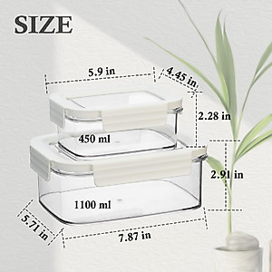 QCHOSWO Leak-Proof Food Storage Container, Family, Travel Essential Multi-Purpose Storage Box