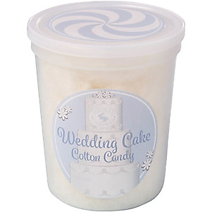 Wedding Cake Gourmet Flavored Cotton Candy (6 Pack) – Unique Idea for Holidays, Birthdays, Gag Gifts, Party Favors…