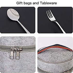 HOMESPON Cute Lunch Box Insulated Lunch Bag Bento Box Food Container Storage Boxes With Spoon For Adults Office Camping (3 Tiers(grey)) …