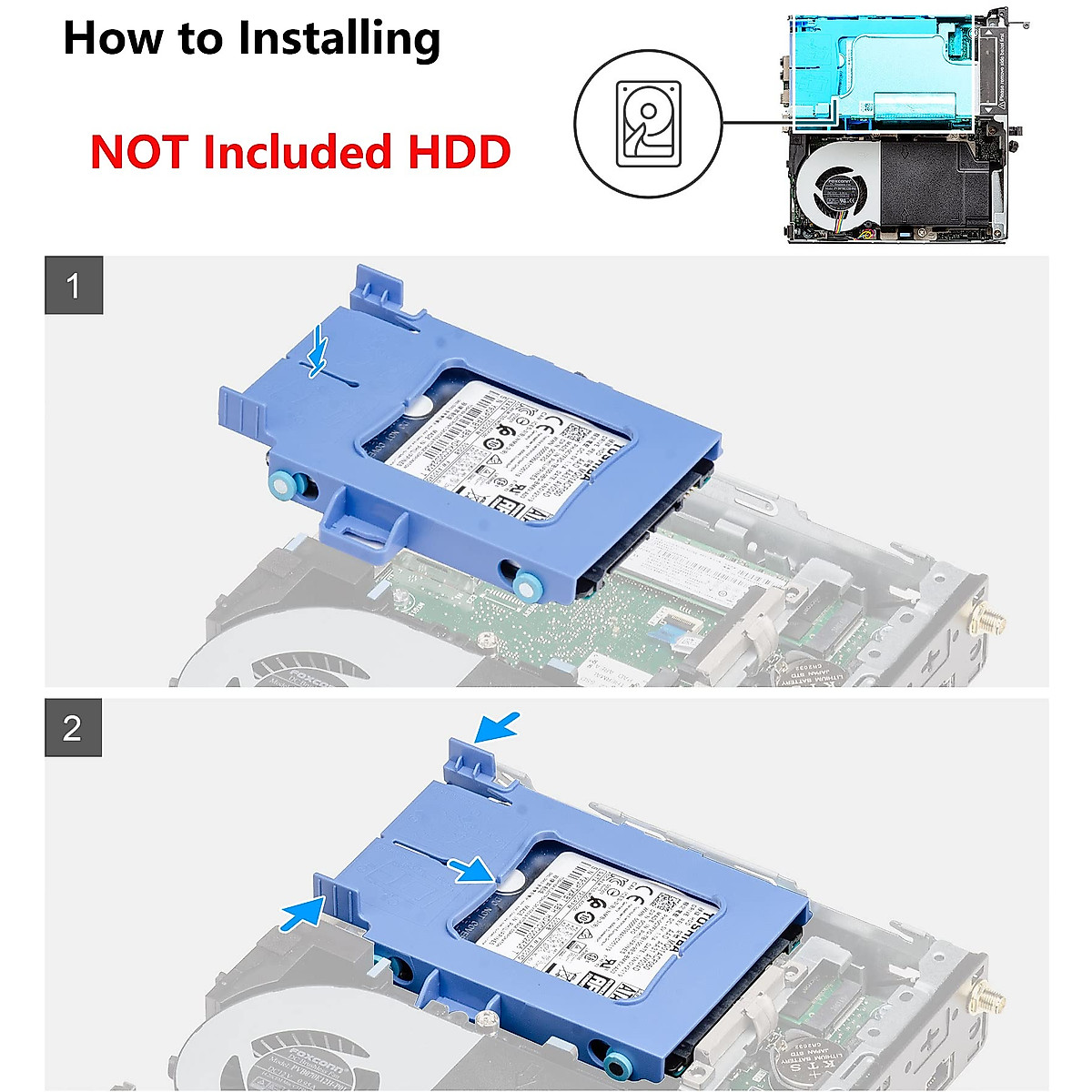 Deal4GO SATA Hard Drive Cable 0C38N CGH6X w/HDD Caddy Carrier RNXJT 0RNXJT for Dell Precision 3240 T3240 OptiPlex 7080 Micro Form Factor Desktop