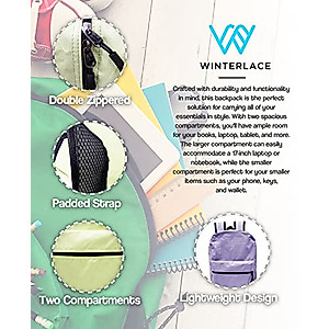 Winterlace 24 Pack Backpack, Bulk 17 inch Lightweight Outdoor Travel Gym Corporate Events Bag (Assorted)