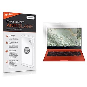 BoxWave Screen Protector Compatible with Samsung Galaxy Chromebook 2 (Screen Protector ClearTouch Anti-Glare (2-Pack), Anti-Fingerprint Matte Film Skin for Samsung Galaxy Chromebook 2