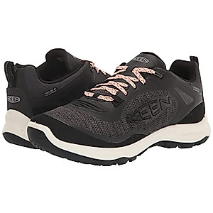 KEEN Women's Terradora Flex Low Height Waterproof Hiking Shoes, Black/Peachy, 9