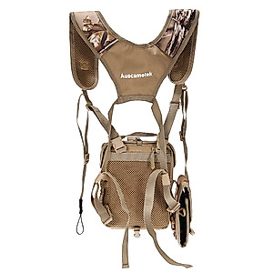 Auscamotek Binoculars Harness with Rangefinder Case - Your Ultimate Hunting and Birdwatching Companion