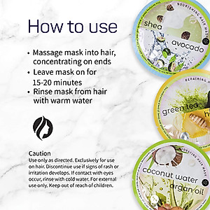 SpaLife Green Tea and Honey Repairing Hair Mask 10 count