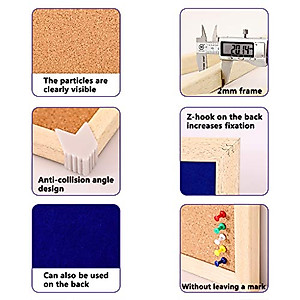 Cork Board Photo Wall, Home Wall-Mounted Message Board, Bulletin Board for Office or Classroom, Pushpin Board, memo Board