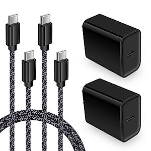 Fast Android Phone Charger Type C, 20W USB C Wall Block, 3+6FT C Power Cord Cable for Moto G Play 2023,G Stylus 5G 2022,G 5G,G Pure,G Power 2021,Motorola Edge 30 Edge 5G UW,One 5G Ace,G73 G53 G23 G13