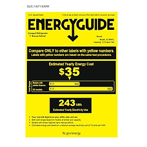 FOHERE 3.2 Cu.ft Beverage Refrigerator and Cooler - 126 Can Mini Fridge with Glass Door for Soda Beer or Wine, Freestanding Small Drink Dispenser with Adjustable Removable Shelve, for Home Office Bar