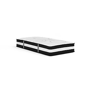 EMMA + OLIVER Astor 12 Inch CertiPUR-US Certified Hybrid Pocket Spring Mattress, Twin Mattress in a Box
