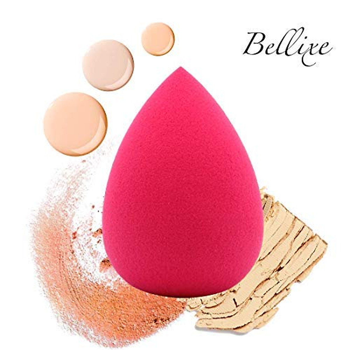 【3-pack]Bellixe Beauty Makeup Sponge Blender,No-Latex Soft Cosmetic sponge