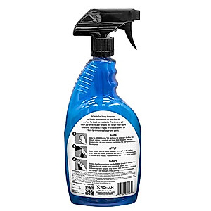Roman Wallpaper Remover Gel Spray, Contractor Strength Wallpaper Stripper and Adhesive Remover, No Drip, Unscented, Non-Staining, Clear, PRO-458 (32 Ounce, 75 Sq. Ft.)