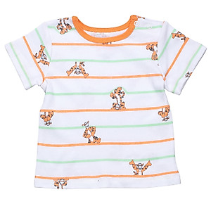 Disney Winnie the Pooh Tigger Baby Boys 3 Piece Set: Overalls T-Shirt Hat6-9 Months