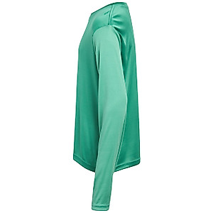 iXtreme Boys' Active T-Shirt - 5 Pack Performance Dry Fit Sports Tee - Lightweight Boys Athletic Shirts & Tees (16-18), Size 8-10, Black/Green/Royal/Grey/Red