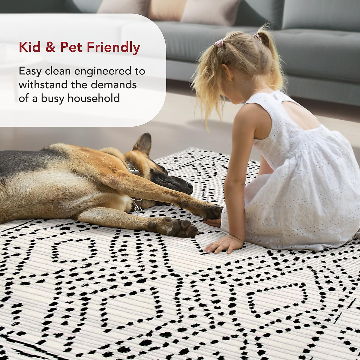 nuLOOM Mila Moroccan Diamond Trellis Area Rug, 7x9, Grey