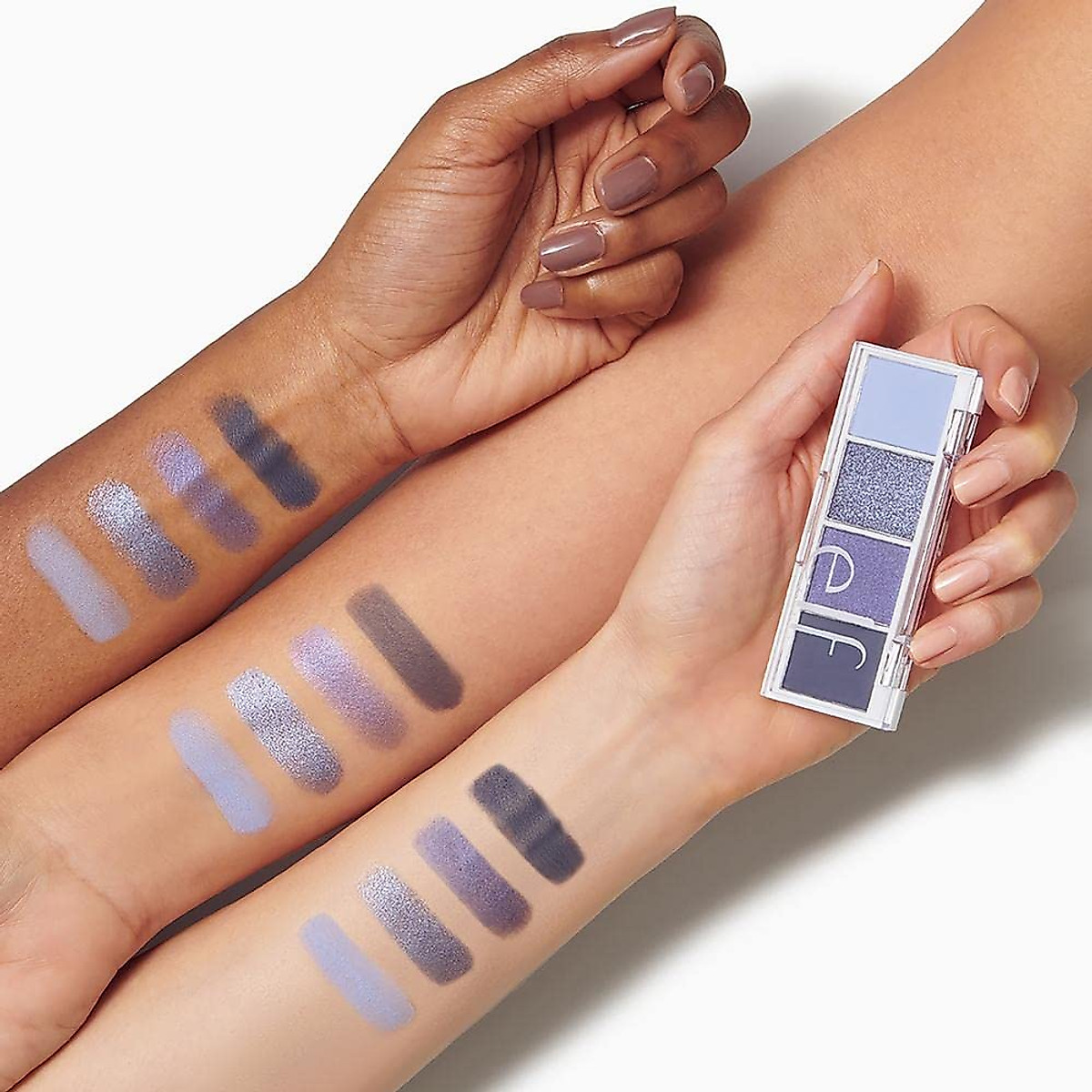 e.l.f. Bite-Size Eyeshadow, Ultra-Pigmented Eye Makeup Quad, 4 Matte & Shimmer Shades, Creamy & Blendable Powder, Açaí You, 0.12 Oz