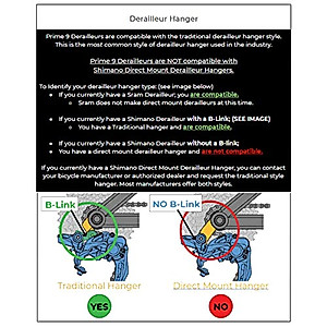 Box Three 1x9 Prime 9 Wide Range (11-46T) Multi-Shift Cycling Groupset Mountain Bike - Matte Black, 9 Speed 1x Drivetrain with Shifter, Derailleur, Freehub Cassette, Chain Components